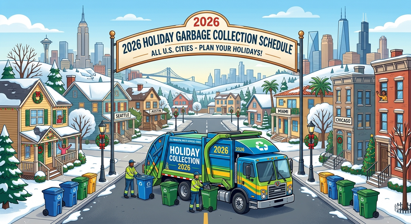 2026 Holiday Garbage Collection Schedule – All U.S. Cities